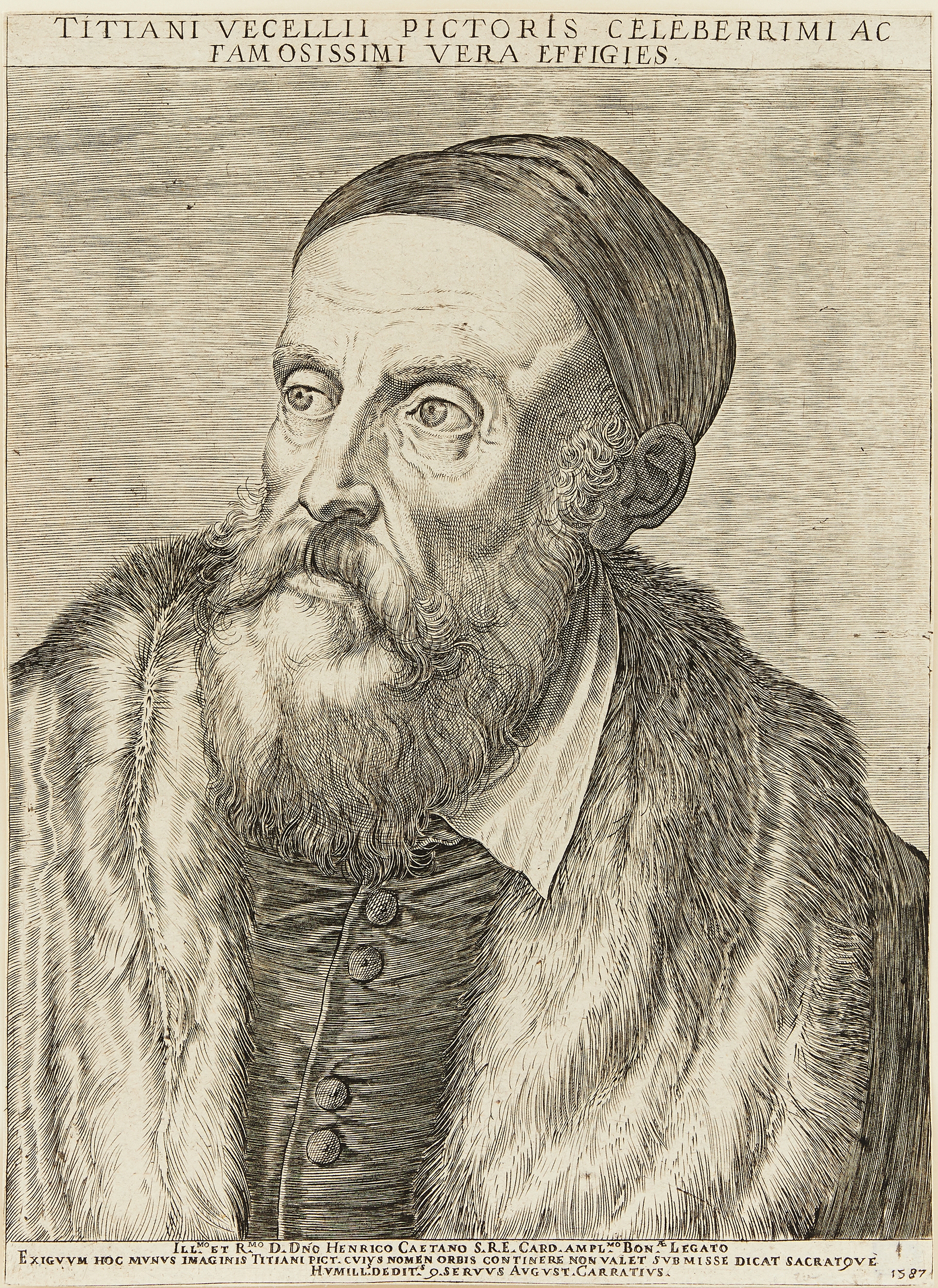 Agostino Carracci | Portrait of Titian | MutualArt