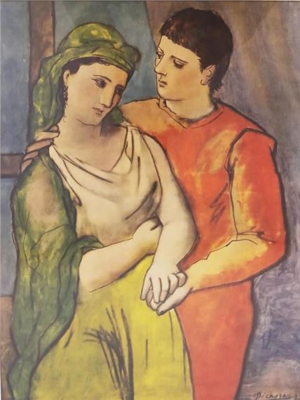 Pablo Picasso | Picasso The Lovers Vintage Color Lithogragh (Circa ...