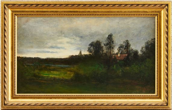 Johan Severin Nilson | Landskap med stuga | MutualArt