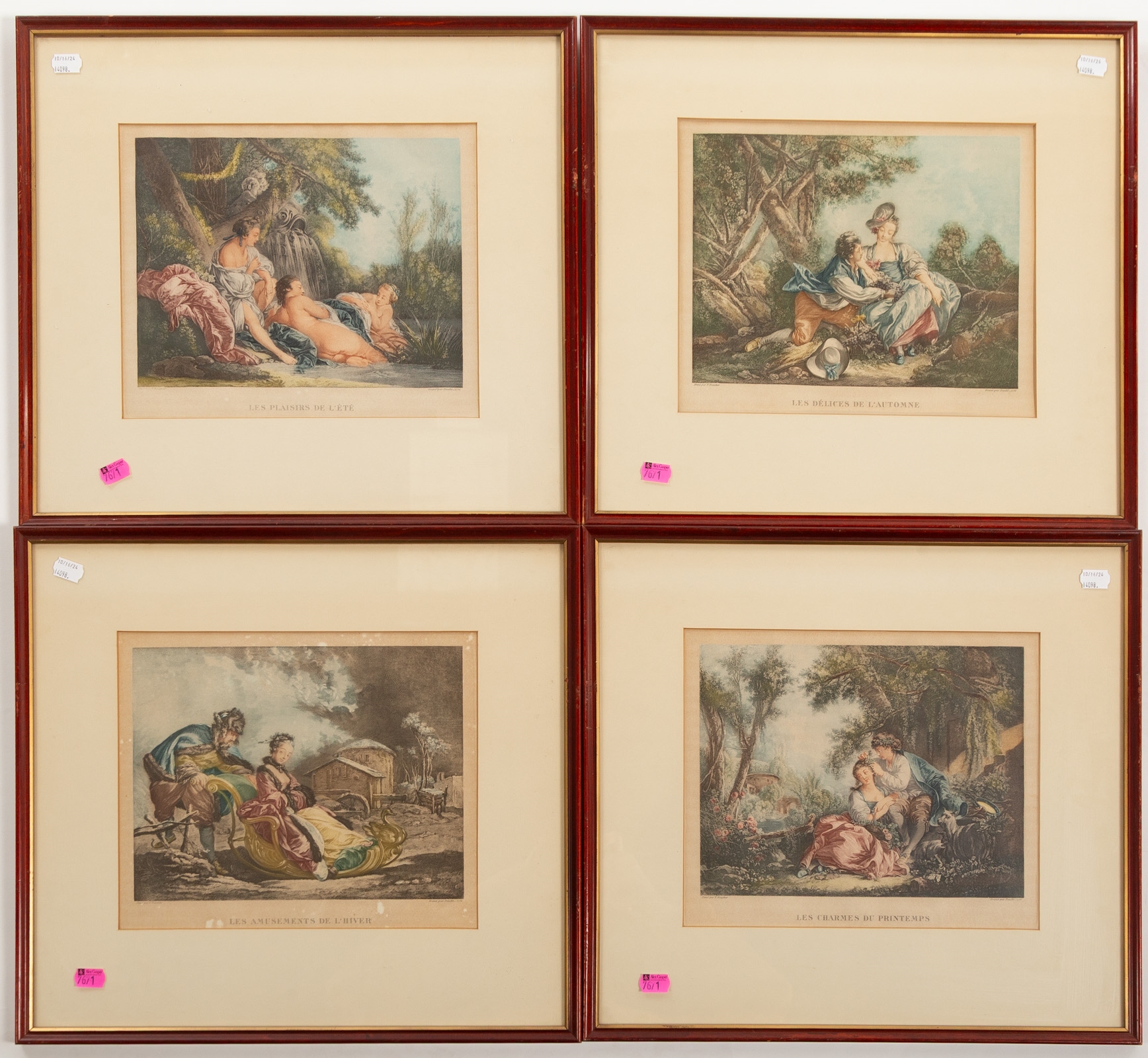 François Boucher | Set of Four Seasons Prints | MutualArt