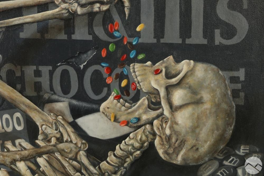 Mexican School, 20th Century | Macabre Death By M&Ms | MutualArt