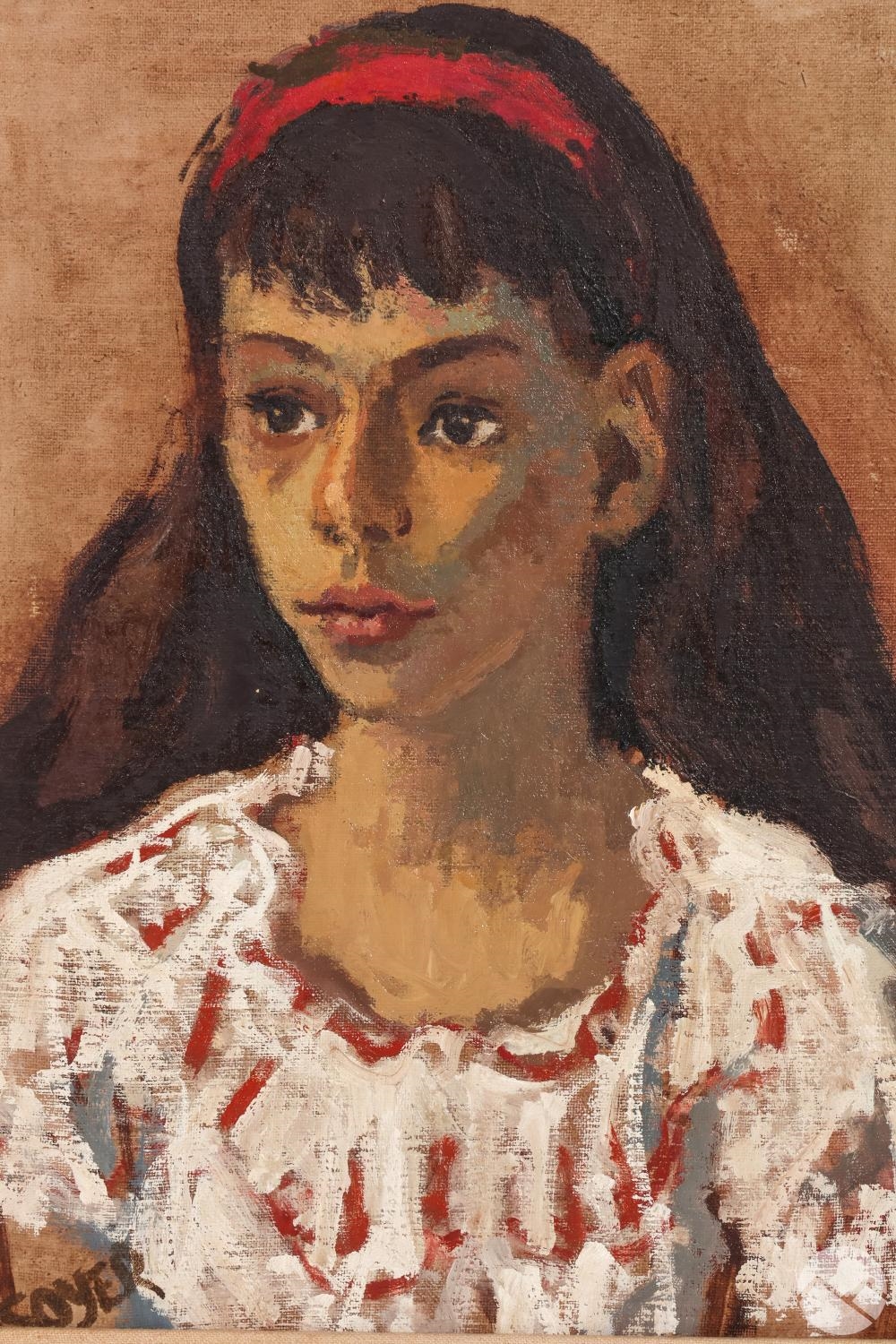 Moses Soyer | Young Girl Portrait | MutualArt