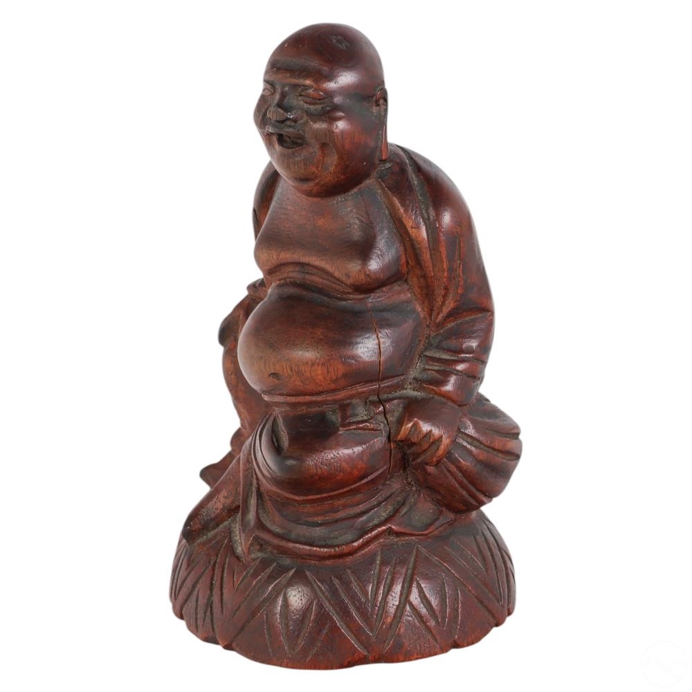 Chinese School | Laughing Buddhas in playful poses | MutualArt