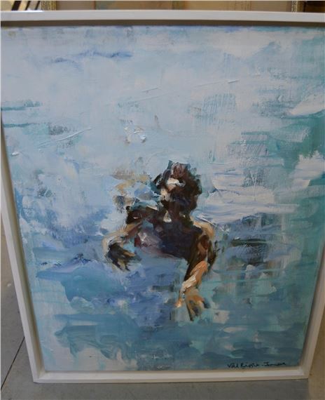 Richard | Modern oil on canvas by Val Bright Jones 'Fast Forward ...