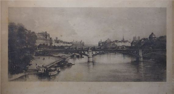 Lucien Marcelin Gautier | Les quais de Seine et le pont du Carrousel à ...