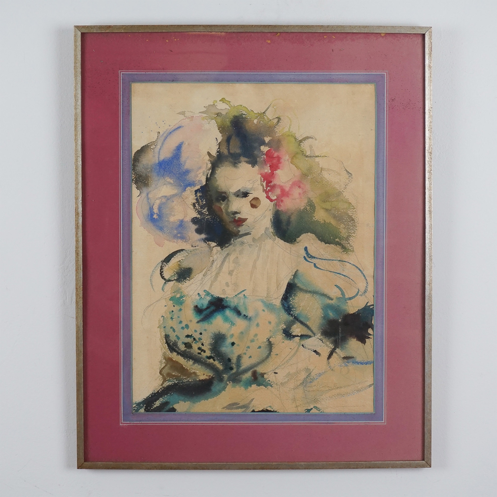 Annette Krauss Rose | Annette Krauss Rose Watercolor Painting | MutualArt