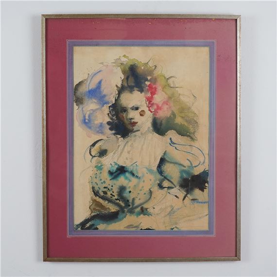 Annette Krauss Rose | Annette Krauss Rose Watercolor Painting | MutualArt