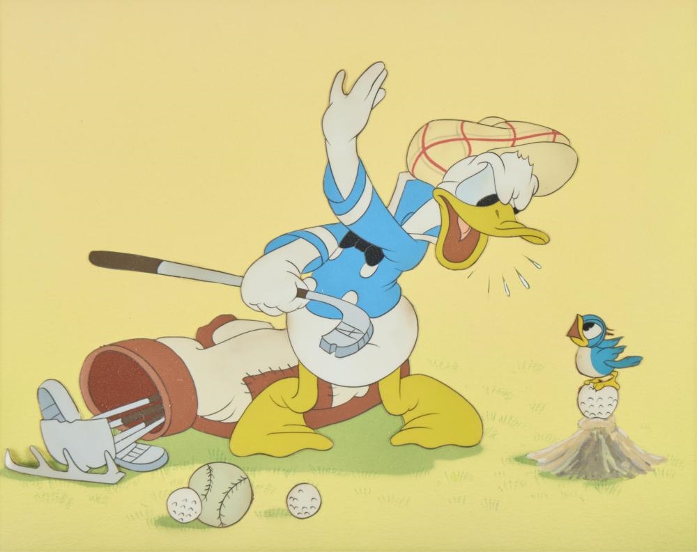 Celluloid Drawing | Walt Disney Signed Donald Duck Animation Cel Photo ...