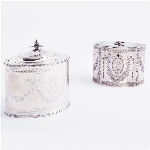 George | Two George III Silver Tea Caddies (1782) | MutualArt