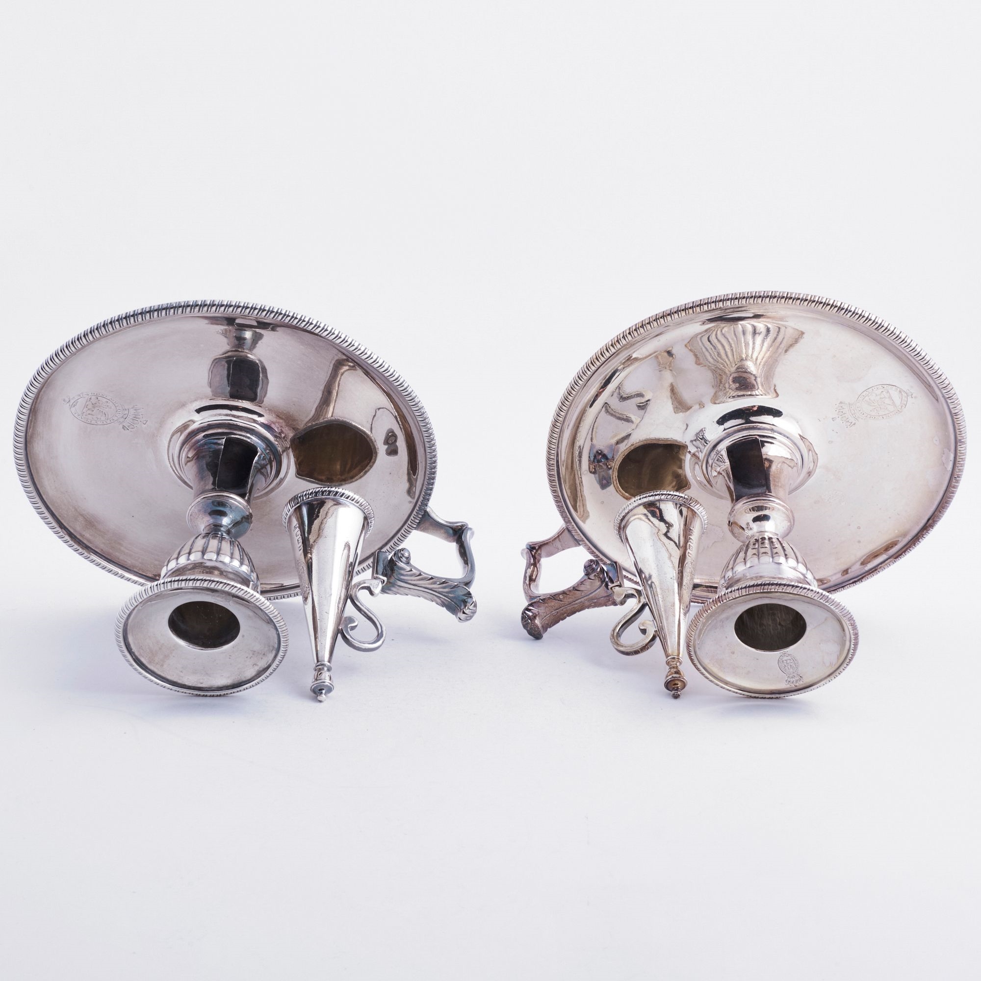 George | Pair of George III Silver Chamber Candlesticks (1804) | MutualArt