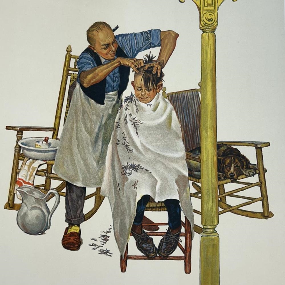 Norman Rockwell | Shear Agony | MutualArt