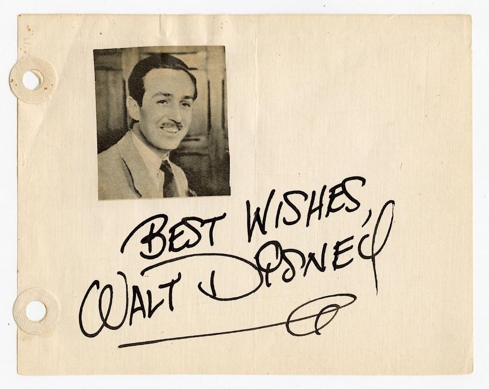 Hank Porter | HANK PORTER Signed Walt Disney Secretarial - Ca. 1940 ...
