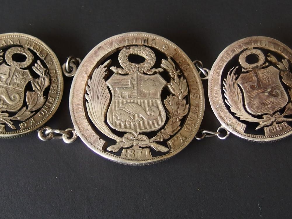 Guido Silvestri | PERUVIAN SILVER COIN BRACELET (Circa 1800s) | MutualArt