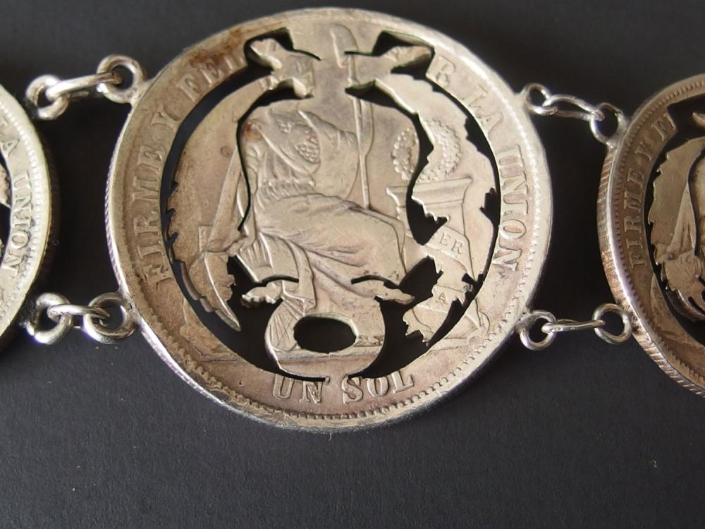 Guido Silvestri | PERUVIAN SILVER COIN BRACELET (Circa 1800s) | MutualArt