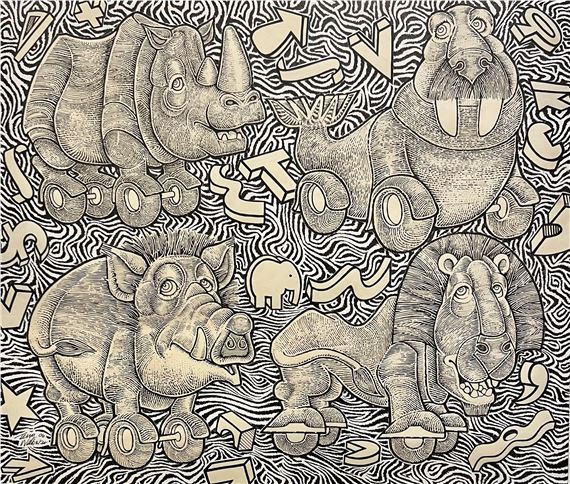 Terry Webster | Animals of wheels | MutualArt