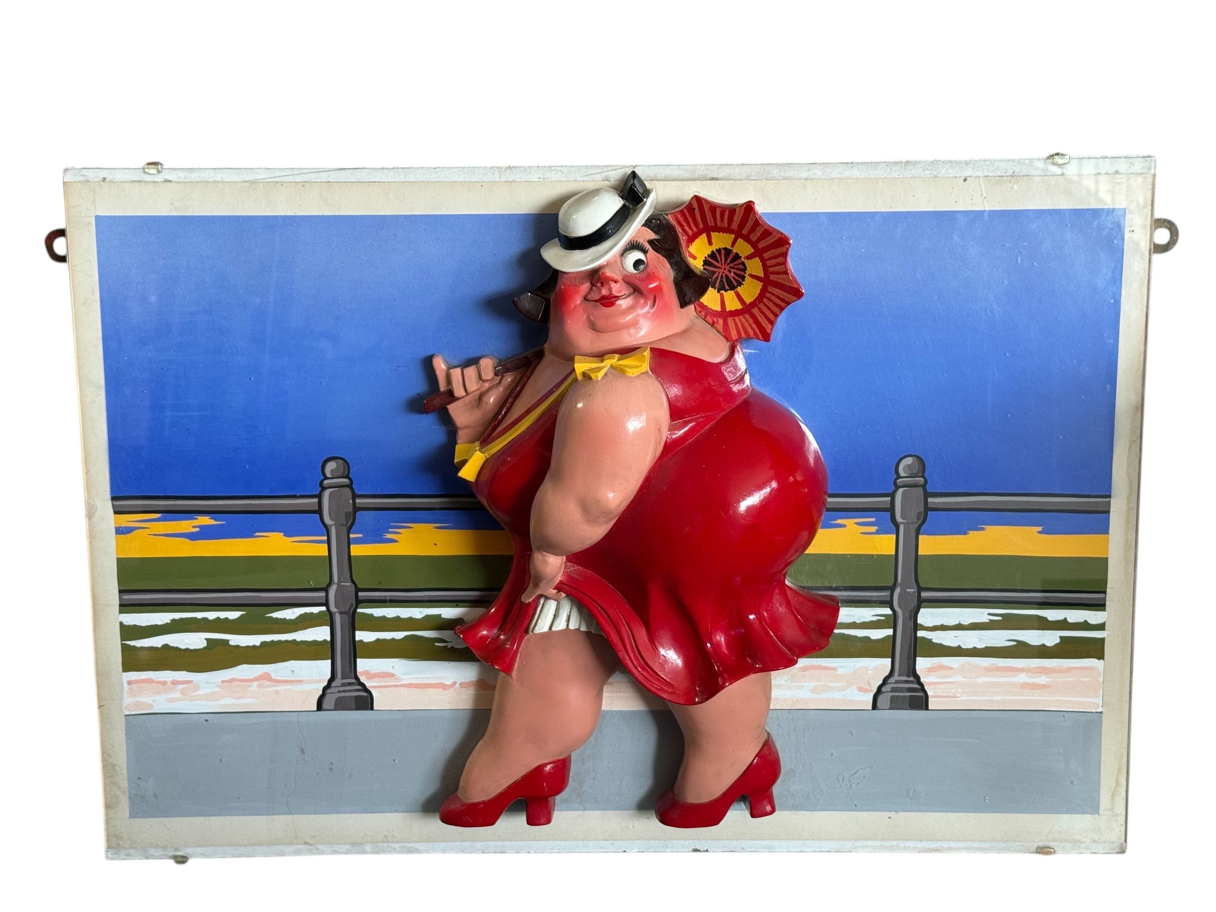 Terry Webster | Fat Lady on Prom Seaside Plaque | MutualArt