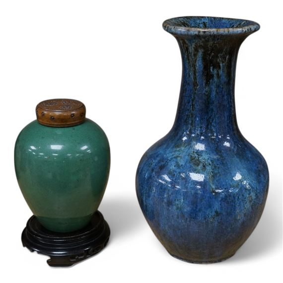 Barbara Green | A Chinese green glazed jar (19th Century) | MutualArt
