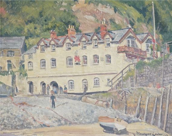 MARGARET LODER | Coastal scene with beached fishing boat (51) | MutualArt