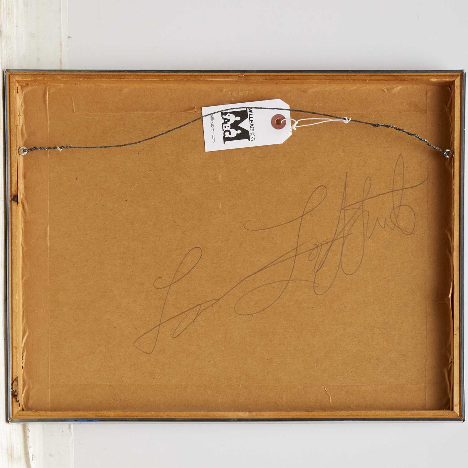 Piet Mondrian | possible signature on frame verso | MutualArt