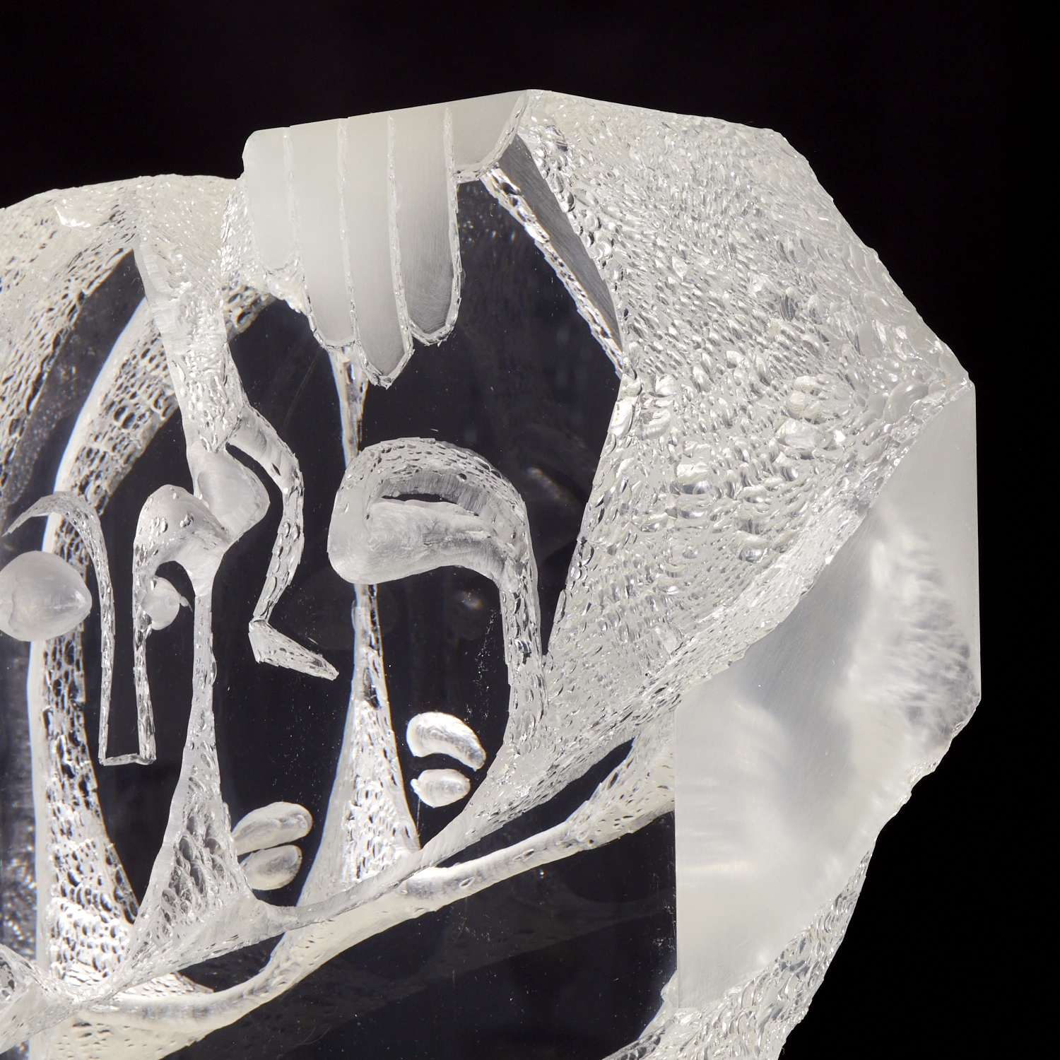 Shlomi Haziza | carved 4-inch thick lucite slab | MutualArt