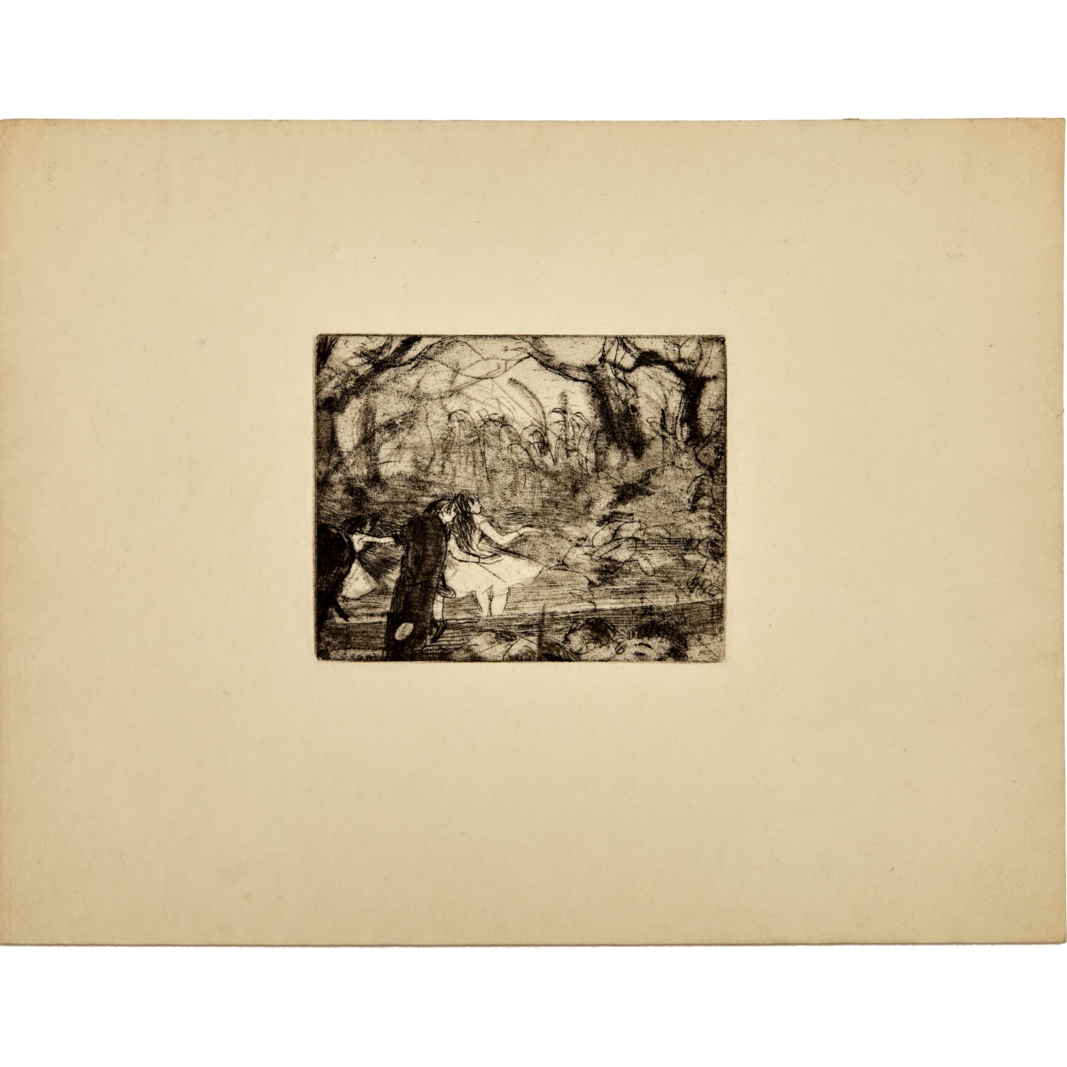 Edgar Degas | Edgar Degas, etching, 1876-77 (1876 - 1877) | MutualArt