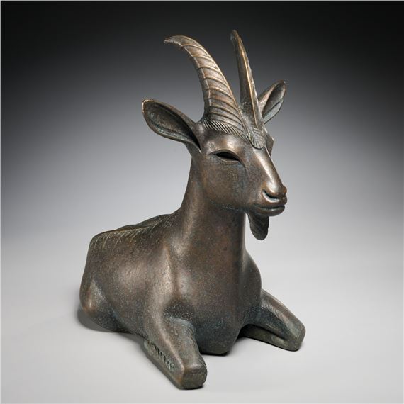 Aleko Kyriakos | Recumbent Goat (Circa 1962) | MutualArt