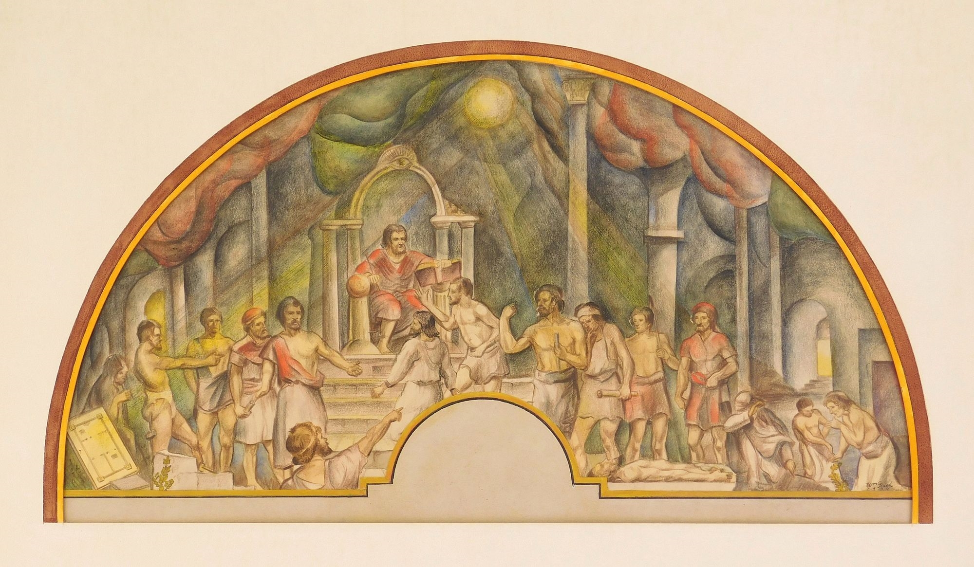 William Gisch | Mural Study (1936) | MutualArt