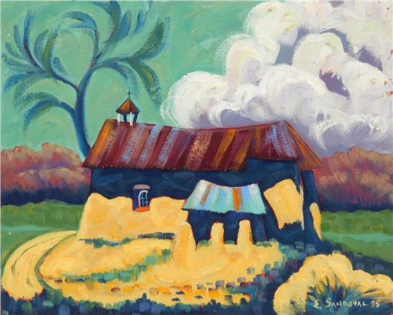 Ed Sandoval | House in Western Landscape (1995) | MutualArt