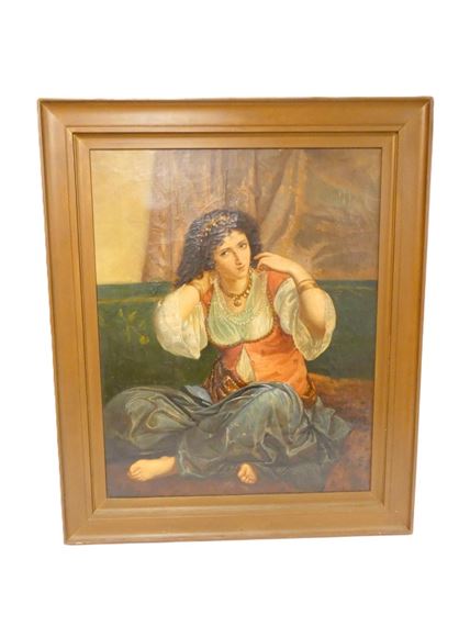 Charles Muller | French late 19th century portrait of a Turkish female ...