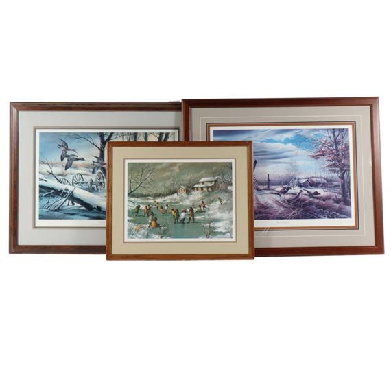 Terry Redlin | Three wildlife / landscape lithographic prints: Terry ...