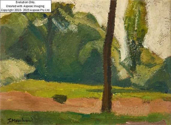 Jean-Hippolyte Marchand | Landscape study (Early 20th Century) | MutualArt