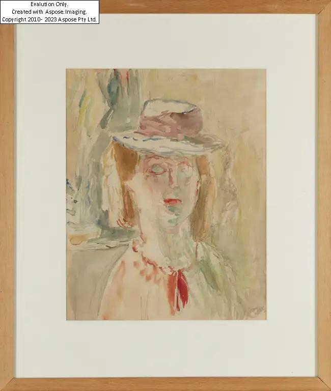 Henryk Gotlib | Portrait of Janet Gotlib (1935) | MutualArt