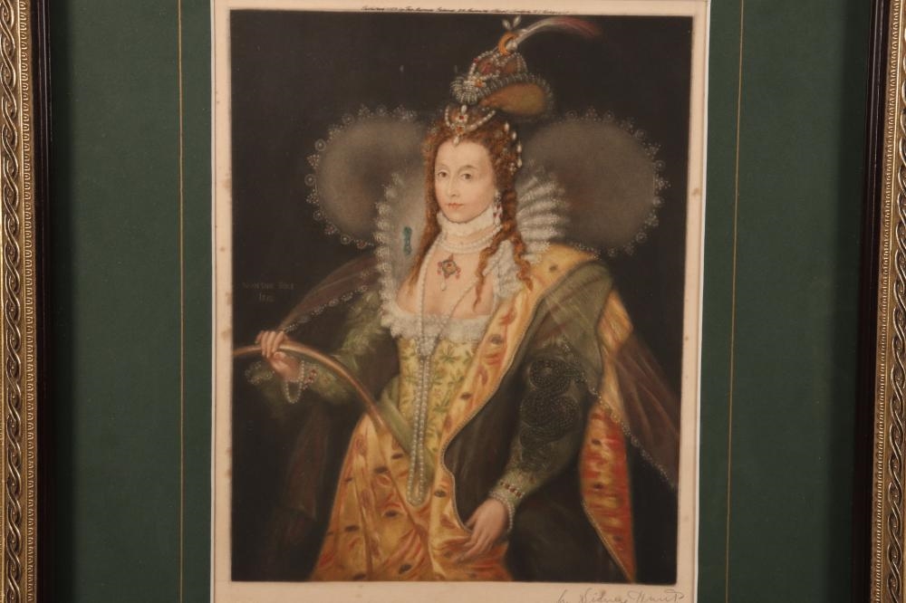 Taddeo Zuccaro | Mezzotint Engraving of Queen Elizabeth I | MutualArt