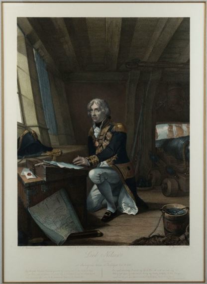Thomas Jones Barker | LORD NELSON AT PRAYER ON SAILING INTO ACTION AT ...