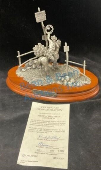 Donald Jack Polland | Donald Poland pewter sculpture merry Christmas ...