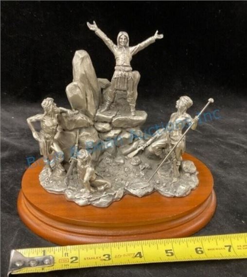 Donald Jack Polland | Donald Polland Pewter Sculpture ‘Geronimo | MutualArt