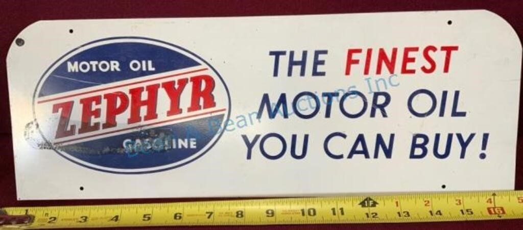 Zephyr | Zephyr Motor Oil Advertising Sign | MutualArt