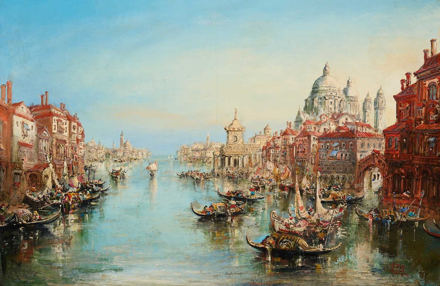 Norman Henry French | GONDOLAS ON THE GRAND CANAL | MutualArt