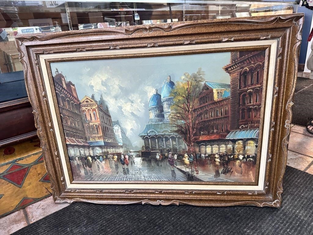 Antonio DeVity | ANTONIO DEVITY O/C PARIS STREET SCENE | MutualArt