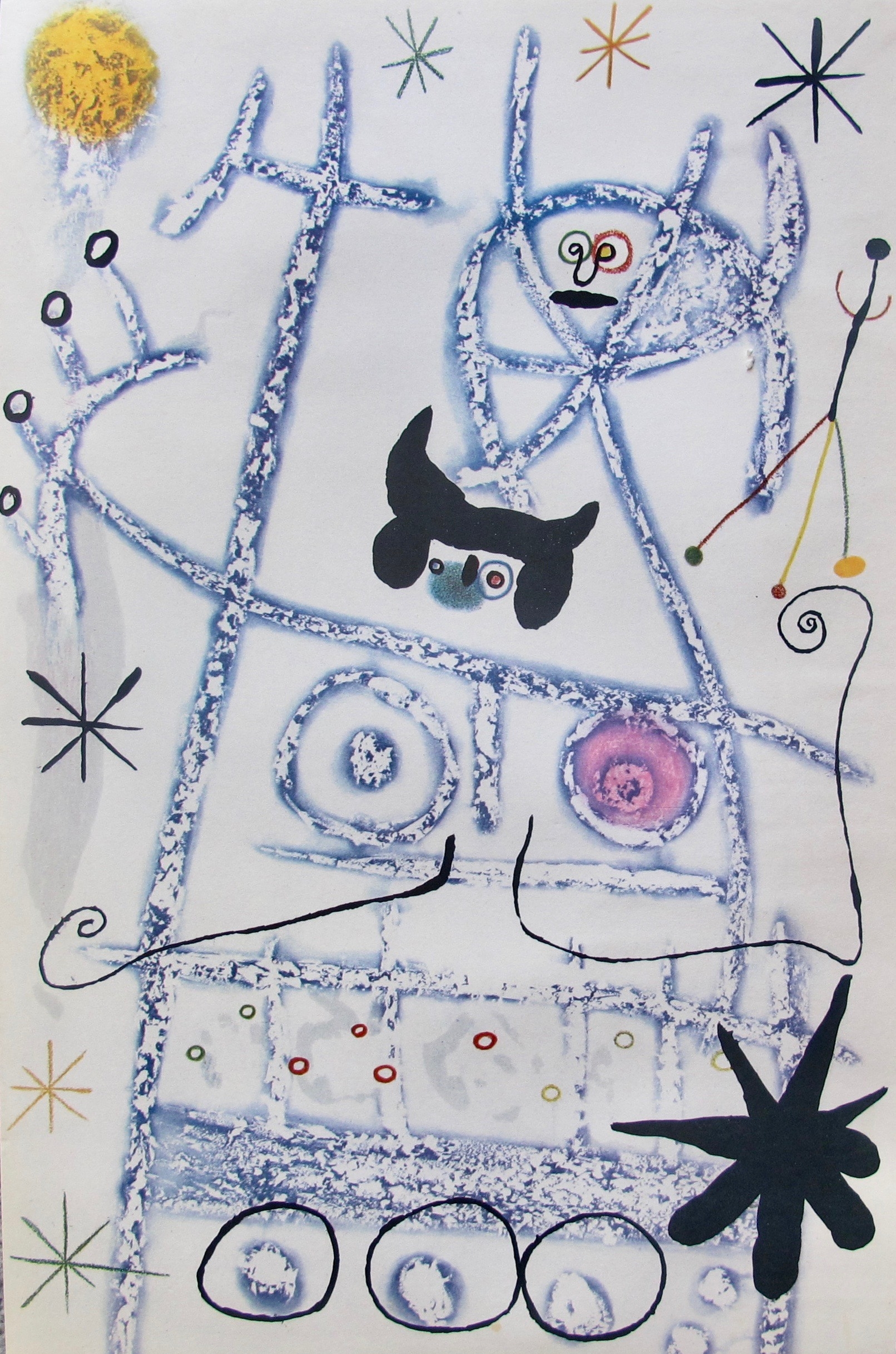 Joan Miró | Joan Miro LES FORESTIERS BLEU 1975 Limited Edition ...