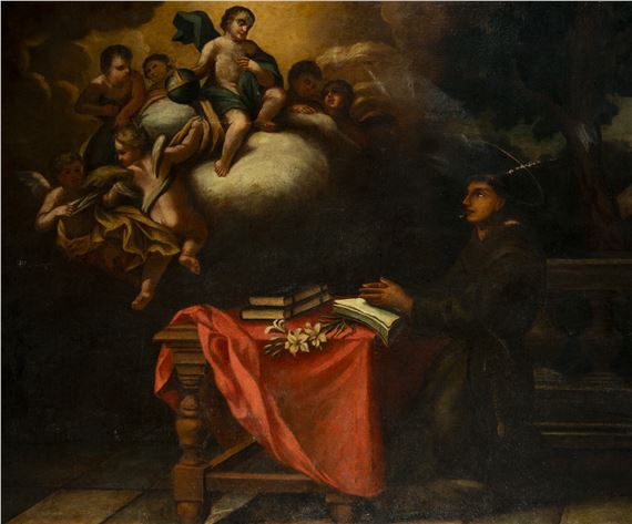 Spanish School, 18th Century | Escuela Española del siglo XVIII - Monumental Aparición del Niño ...