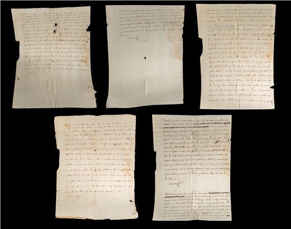 Ernesto | Lote de cinco cartas autógrafas del archiduque Ernesto de ...