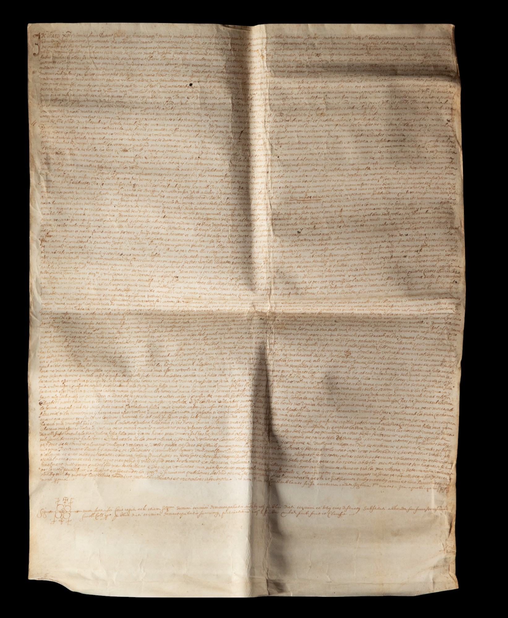 Mercader | Testamento de Jacob Matías (1619) | MutualArt