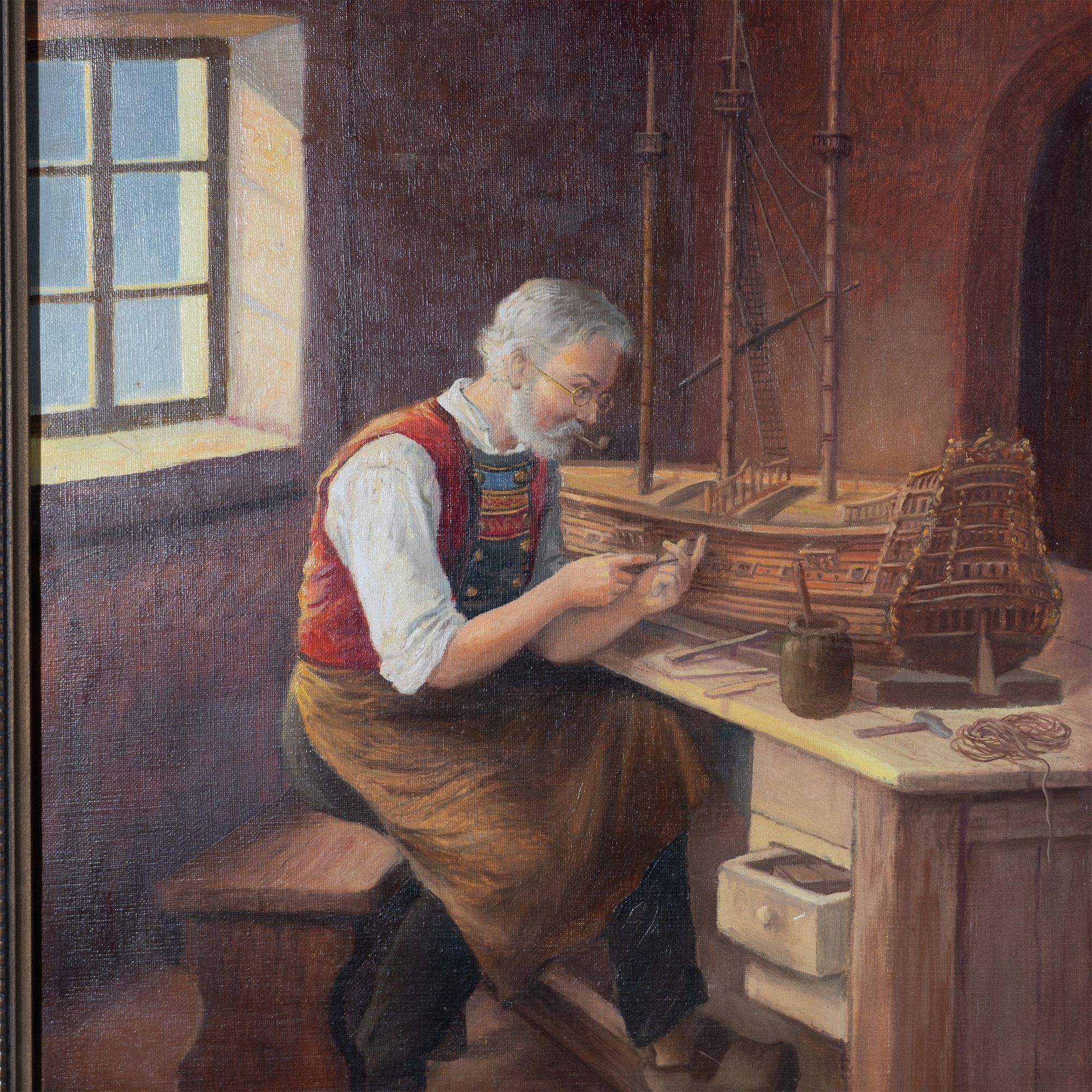 R. Houy | Model Ship Builder, Signed (Circa 1960) | MutualArt