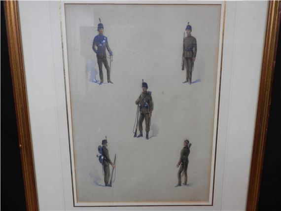 Richard Simkin | The 2nd Batallion the 60th Rifles (1891) | MutualArt