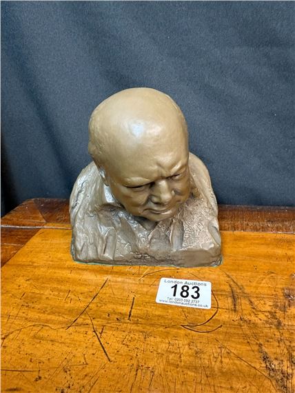 Oscar Nemon | Bronze Resin Bust of Winston Churchill Signed NEMON to ...