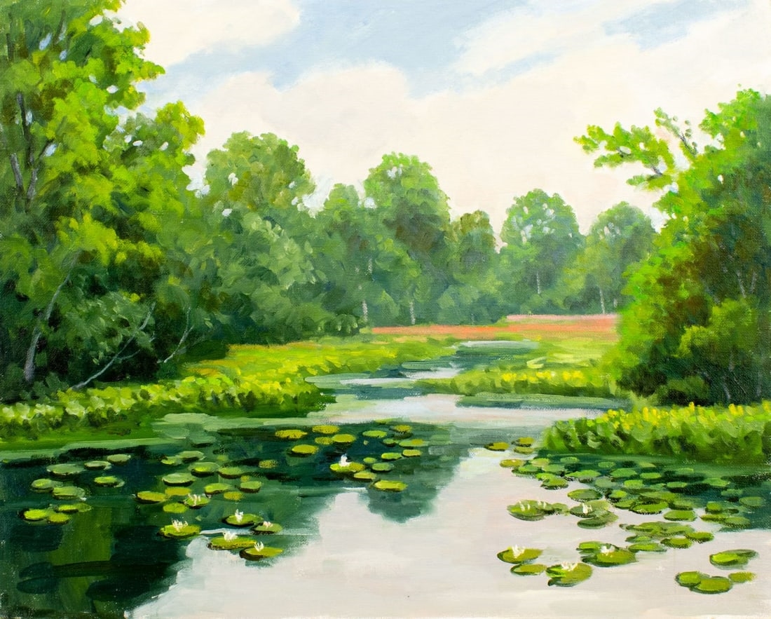 George Holloway | Pond Landscape | MutualArt