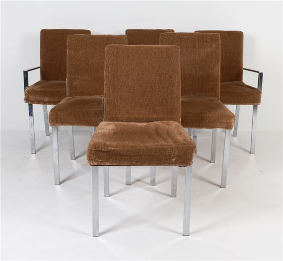 Milo Baughman | 6) DIA CHROME FLAT BAR DINING CHAIRS | MutualArt