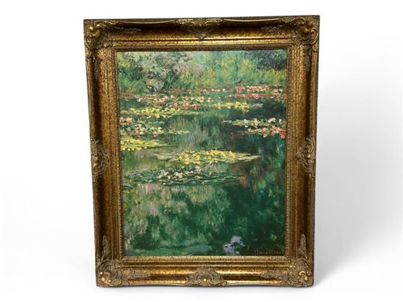 Claude Monet | Water Lily Pond | MutualArt