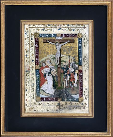 French School, 15th Century | Enluminure encadrée et collée sur bois ...